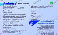 Buy Aminase 200 MG Capsule (10) Online & Save Up to 24% at PharmEasy