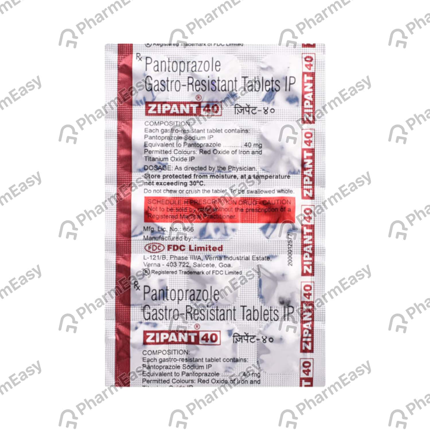 Zipant 40 MG Tablet (15): Uses, Side Effects, Price & Dosage | PharmEasy