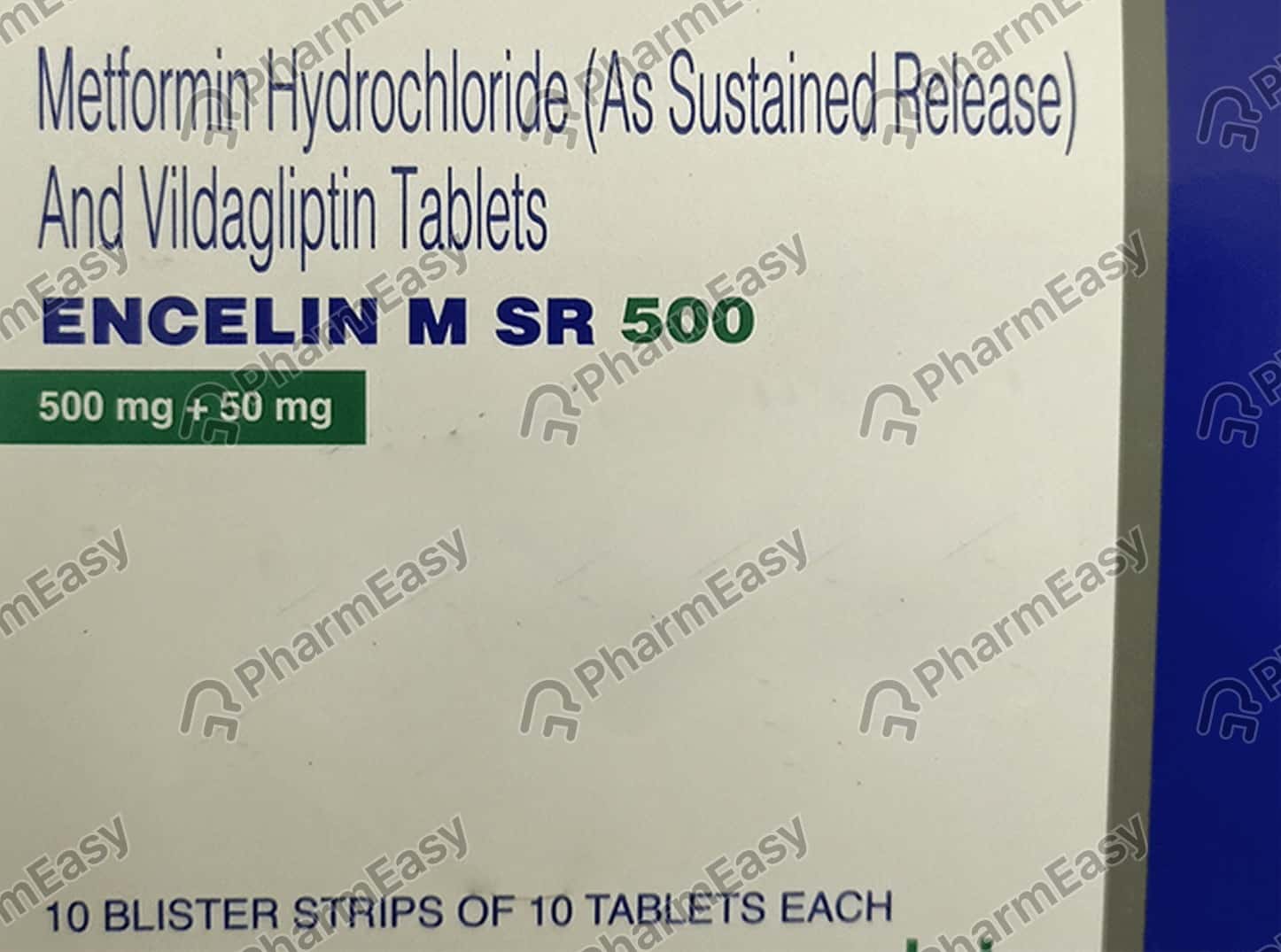 Encelin M Sr 500mg Strip Of 10 Tablets: Uses, Side Effects, Price ...