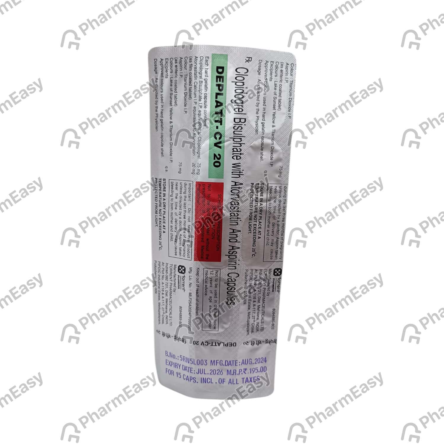 Deplatt Cv 20mg Strip Of 15 Capsules: Uses, Side Effects, Price ...