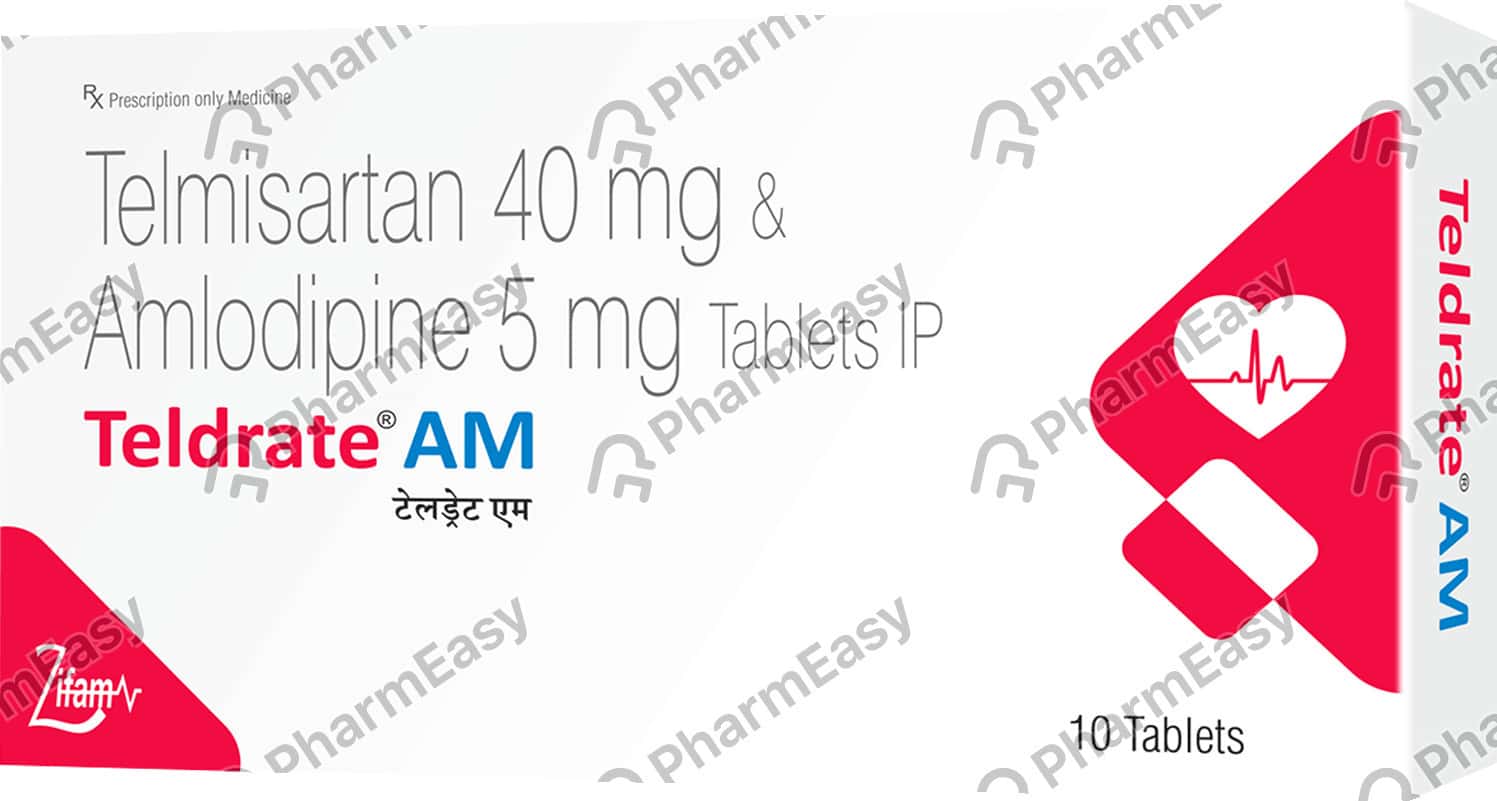 Teldrate Am 40/5mg Strip Of 10 Tablets: Uses, Side Effects, Price ...