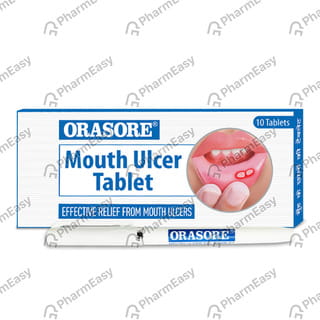 Buy Orasore Strip Of 10 Mouth Ulcer Tablets Online at Flat 15% OFF ...