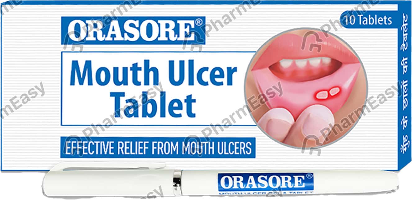 Buy Orasore Strip Of 10 Mouth Ulcer Tablets Online at Flat 15% OFF ...