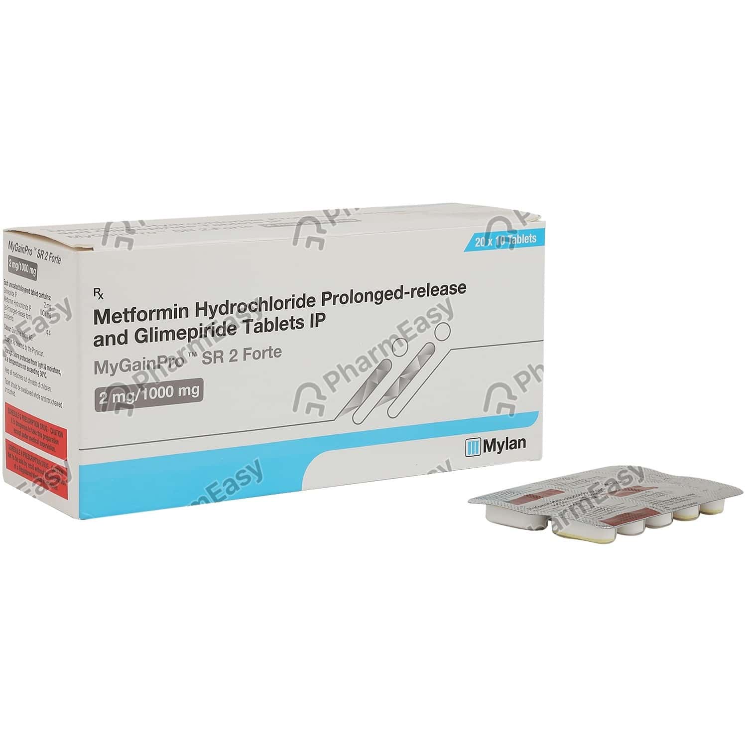 Mygain Pro Sr 2mg Forte Strip Of 10 Tablets: Uses, Side Effects, Price ...