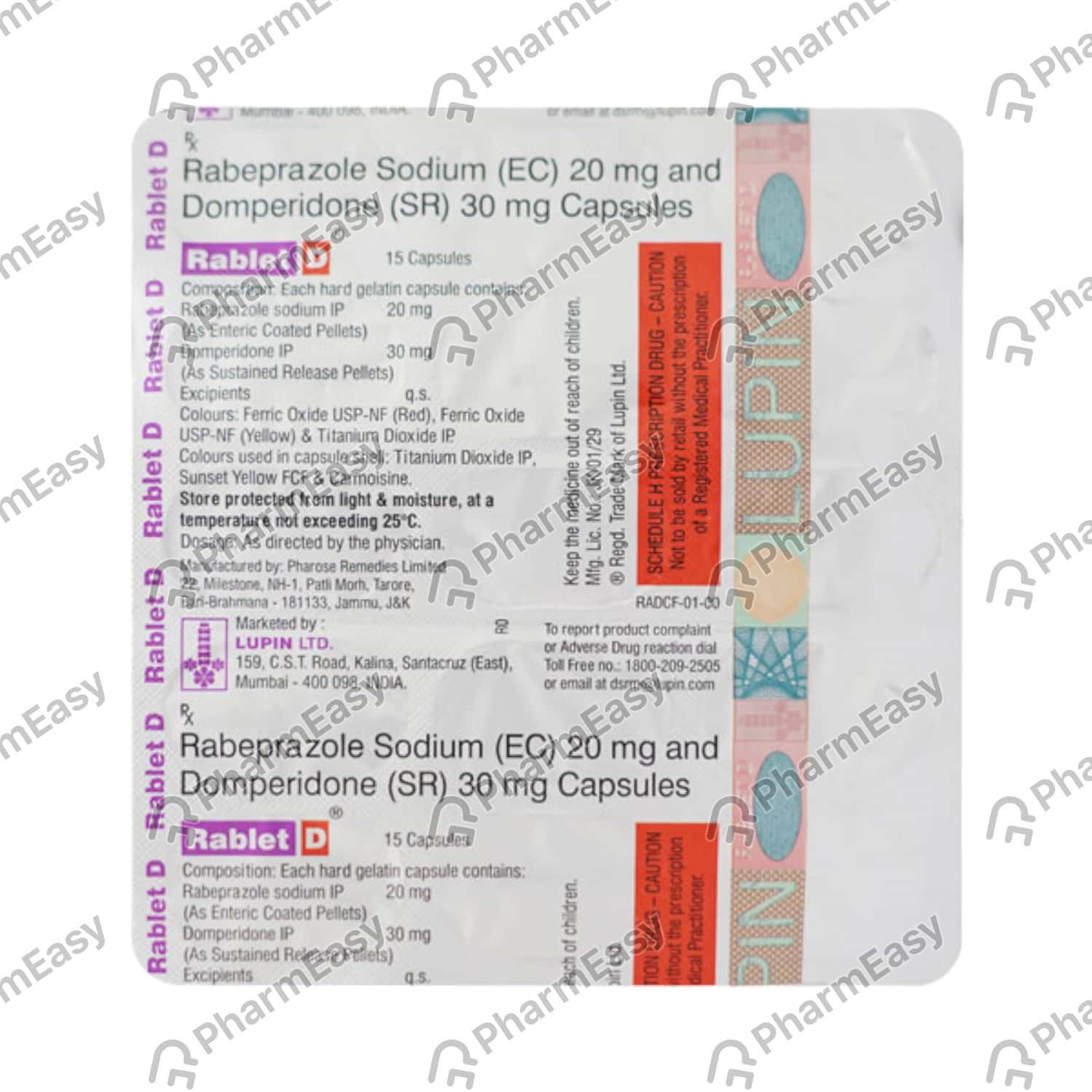 Rablet D Capsule: Uses, Side-effects, Price, Dosage & More Info - PharmEasy