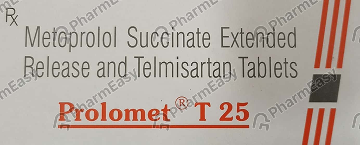Prolomet T 25mg Strip Of 10 Tablets: Uses, Side Effects, Price & Dosage ...