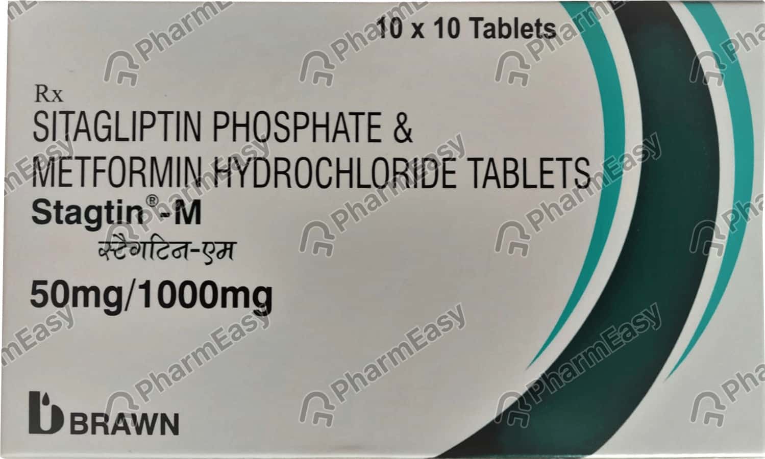 Stagtin M 50/1000mg Strip Of 10 Tablets: Uses, Side Effects, Price ...