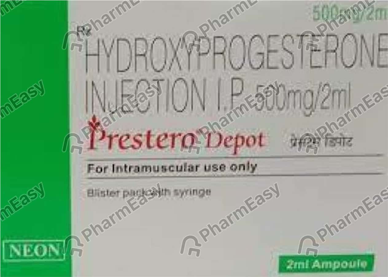 Prestero Depot 500 MG/2ML Injection (2): Uses, Side Effects, Price ...