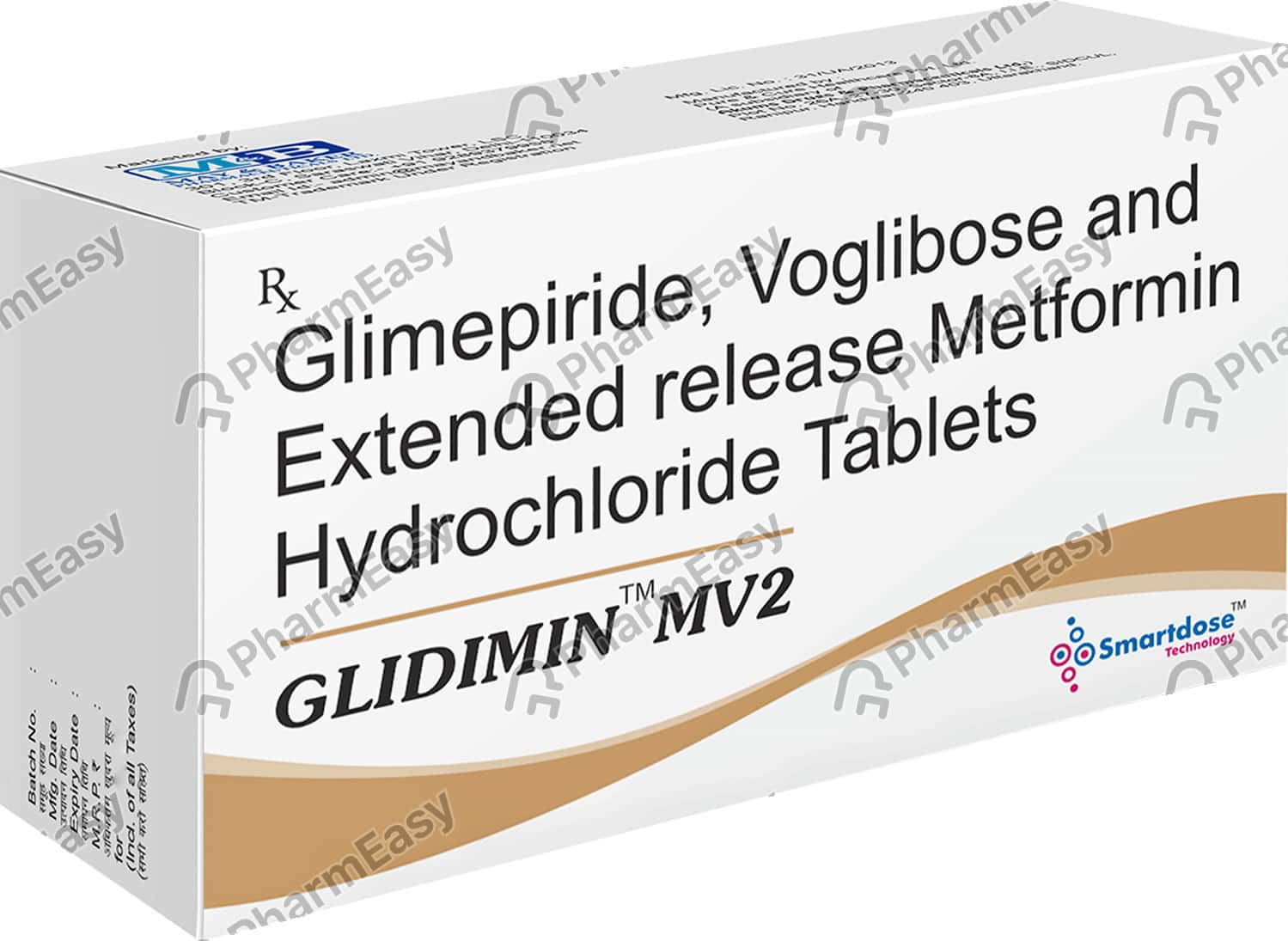 Glidimin Mv 2mg Strip Of 10 Tablets: Uses, Side Effects, Price & Dosage ...