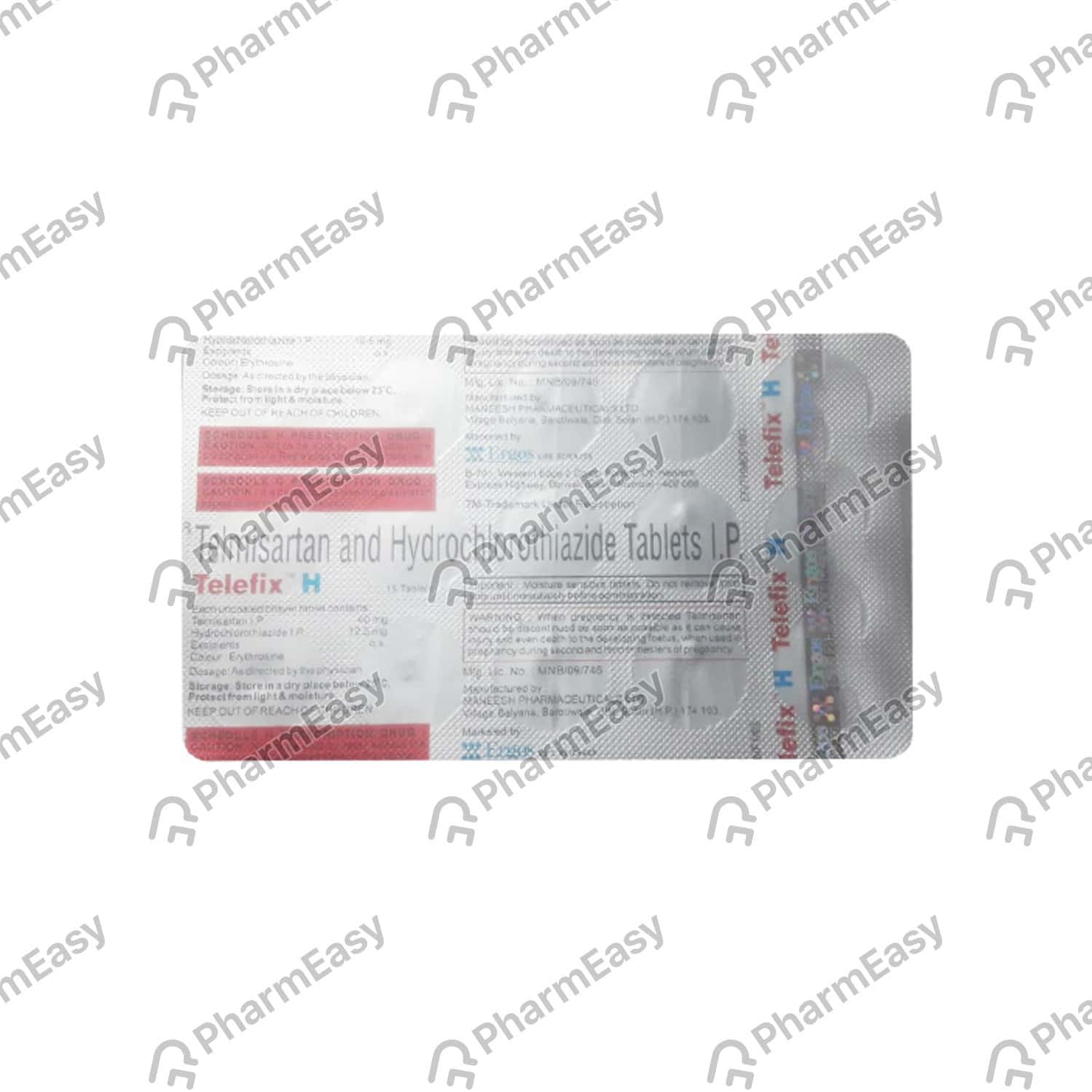 Buy Telefix H Strip Of 15 Tablets Online at Flat 15% OFF | PharmEasy
