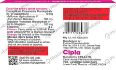 Dapasach Ms 10/500/100mg Strip Of 10 Tablets: Uses, Side Effects, Price ...