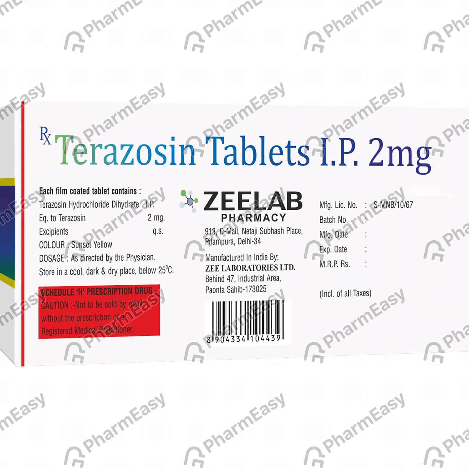Buy Terisin 2 MG Tablet (10) Online at Flat 15% OFF | PharmEasy