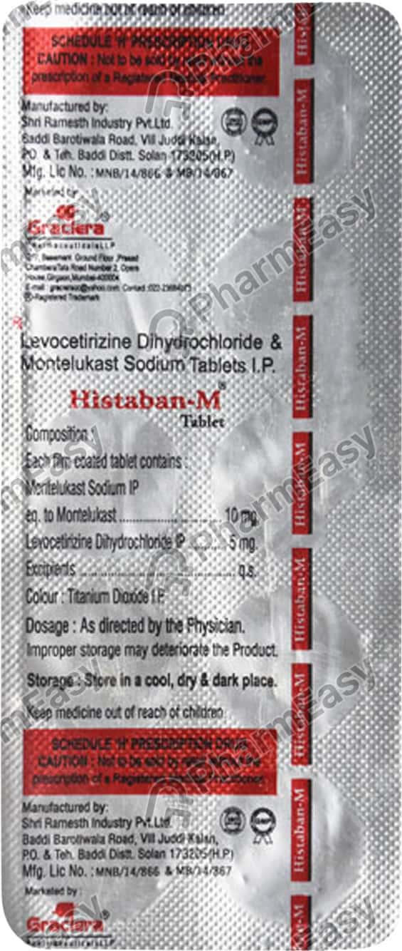 Histaben 5 MG Tablet (10): Uses, Side Effects, Price & Dosage | PharmEasy