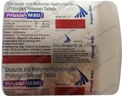Prizide M 80mg Strip Of 15 Tablets: Uses, Side Effects, Price & Dosage ...