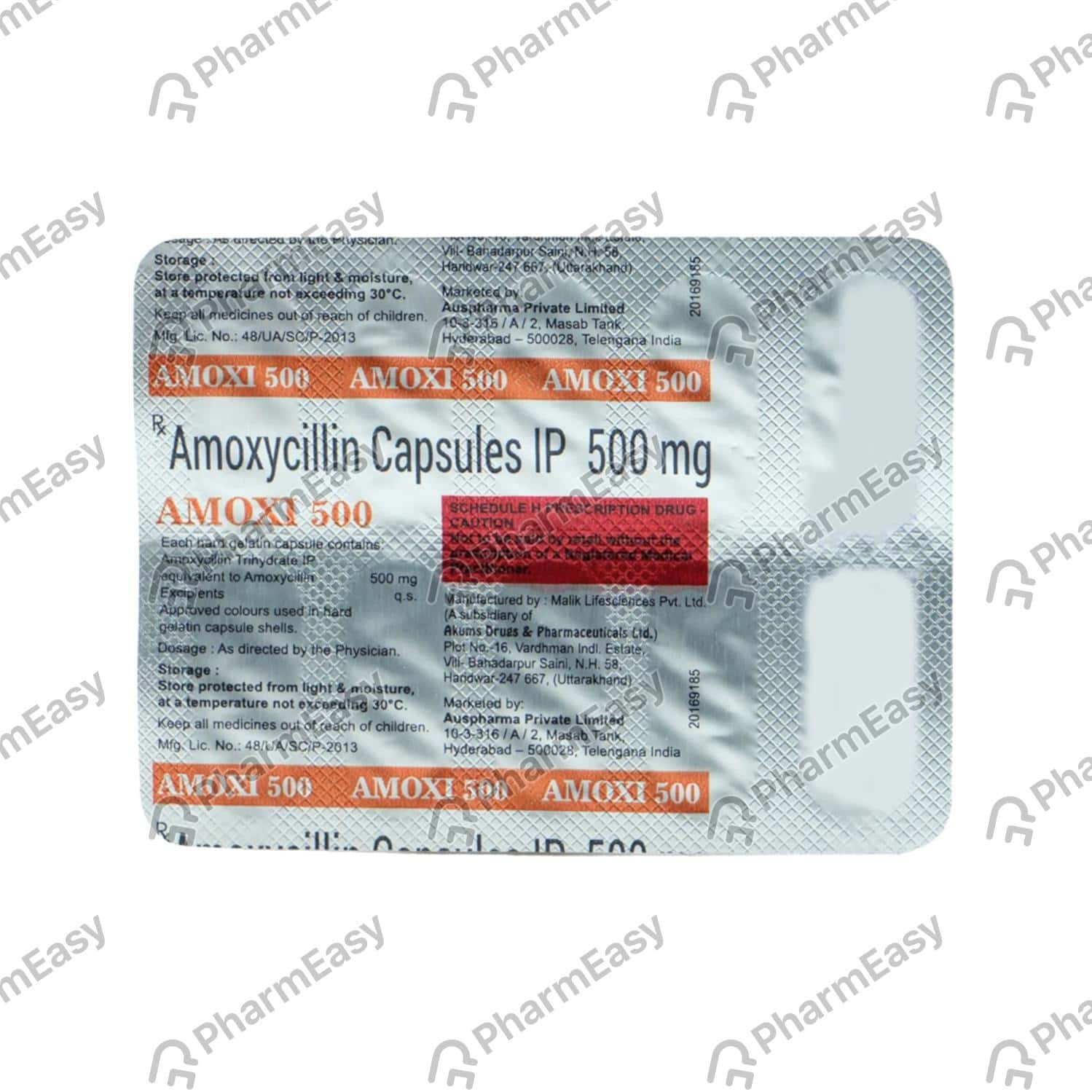 Amoxi 500 MG Capsule (10): Uses, Side Effects, Price & Dosage | PharmEasy