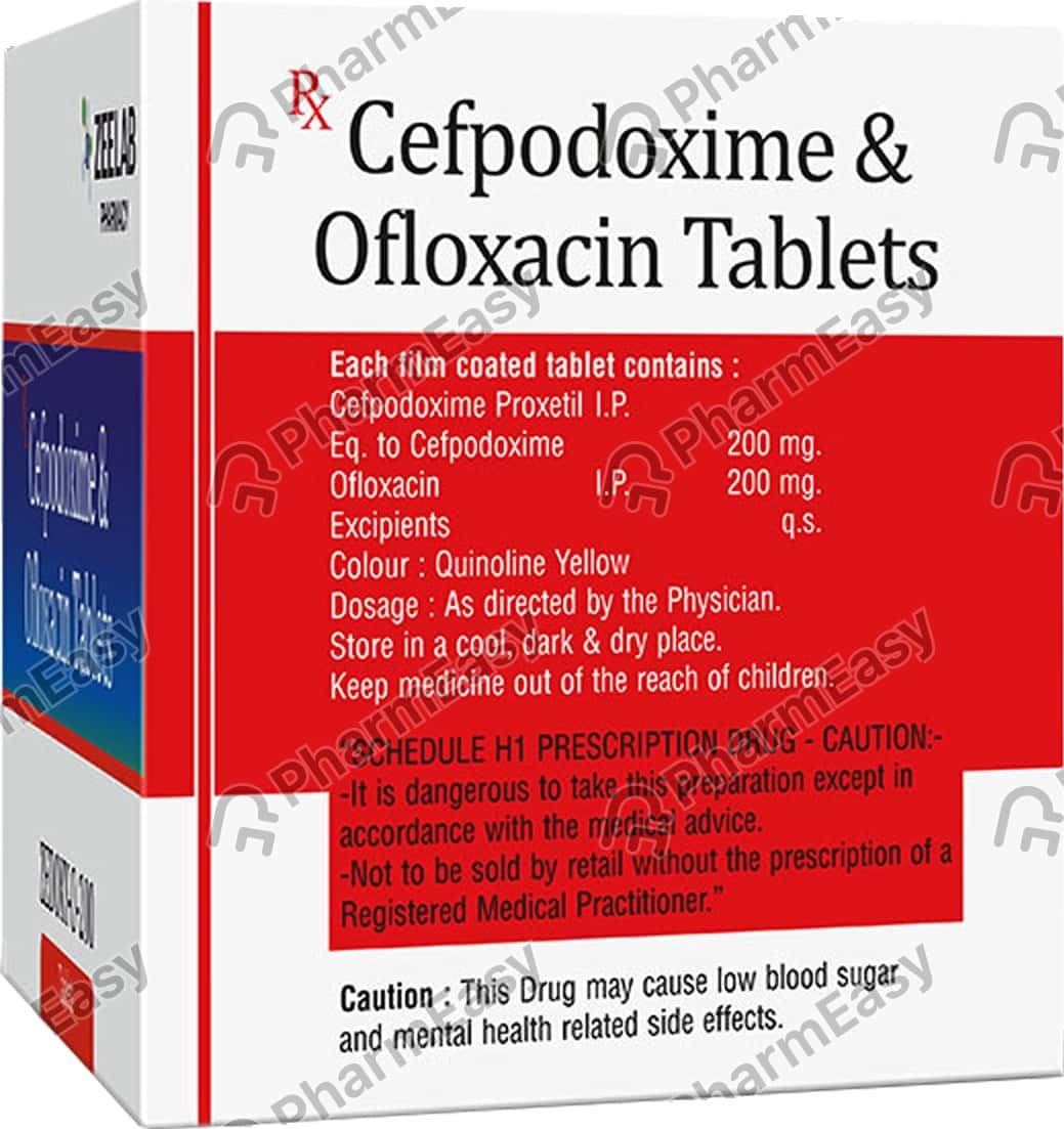 Zedoxy O 200mg Strip Of 10 Tablets: Uses, Side Effects, Price & Dosage ...