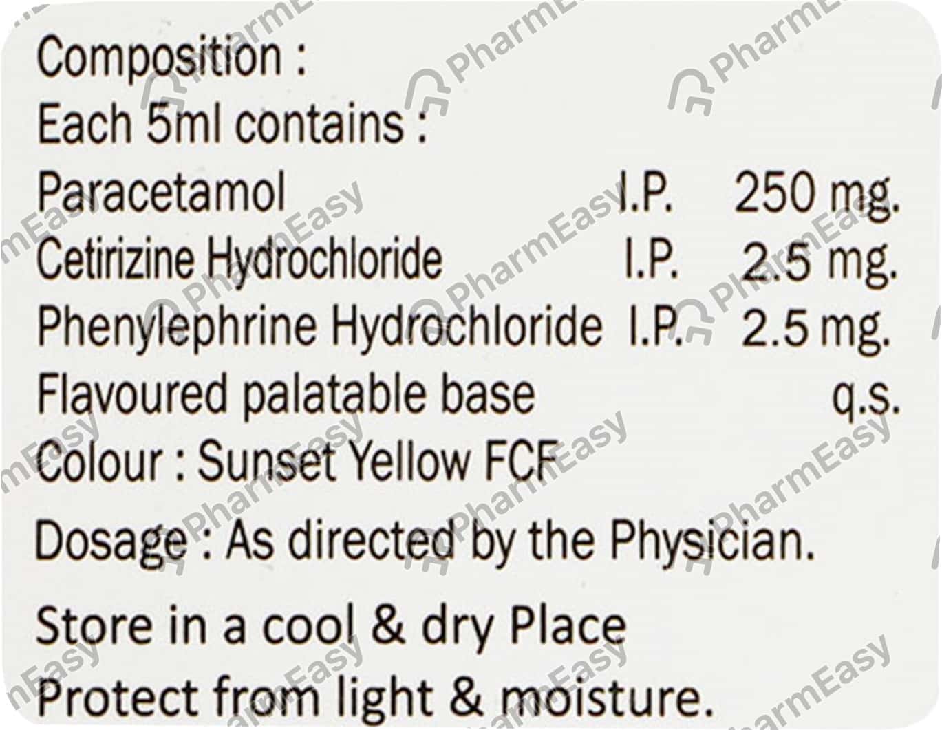 Cetrizine Cold Suspension 60ml: Uses, Side Effects, Price & Dosage ...