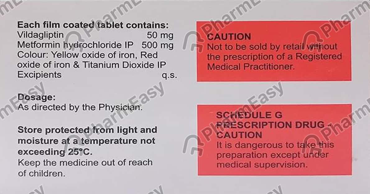 Glipy Met 500mg Strip Of 10 Tablets: Uses, Side Effects, Price & Dosage | PharmEasy