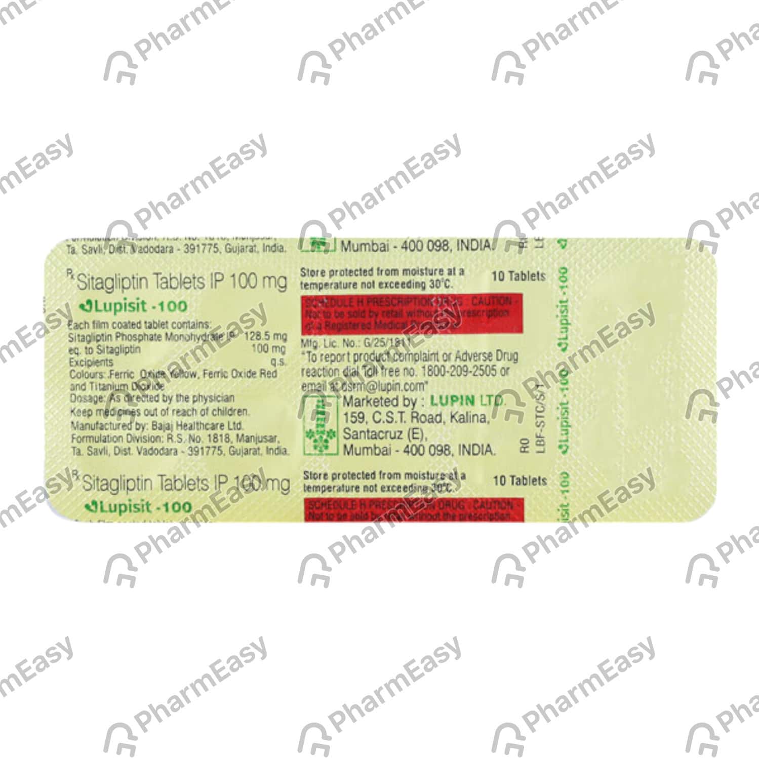 Lupisit 100 MG Tablet (10): Uses, Side Effects, Price & Dosage | PharmEasy