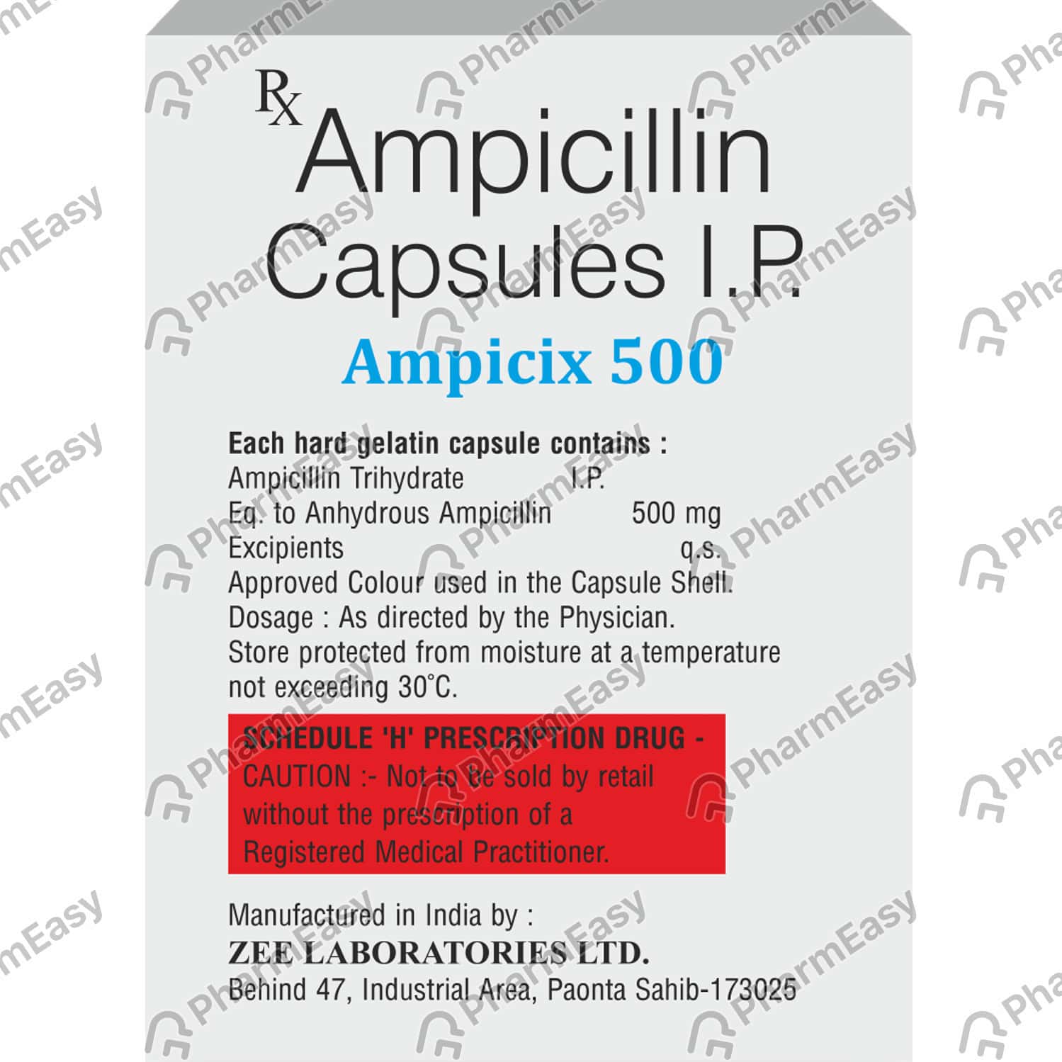 Buy Ampicix 500 MG Capsule (10) Online at Flat 15% OFF | PharmEasy