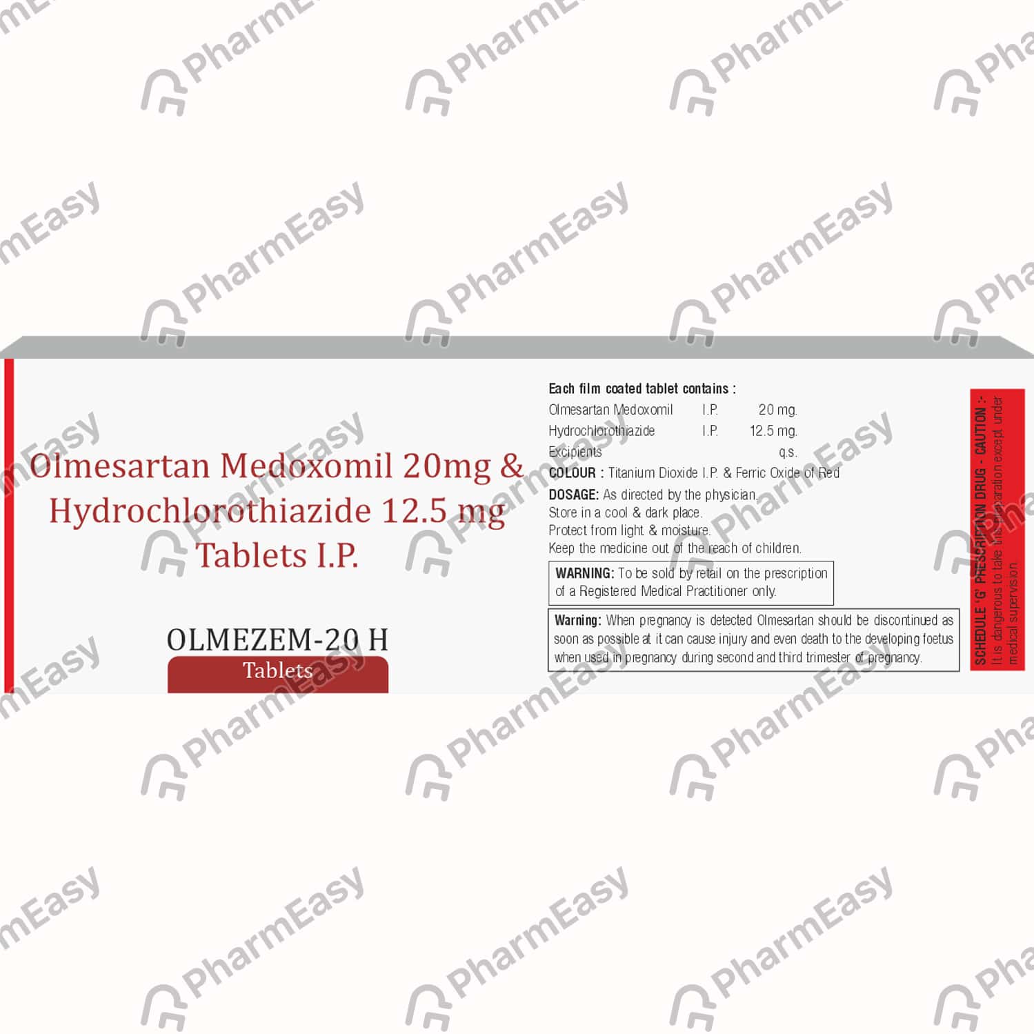 Buy Olmezem 20mg H Strip Of 10 Tablets Online at Flat 15% OFF | PharmEasy