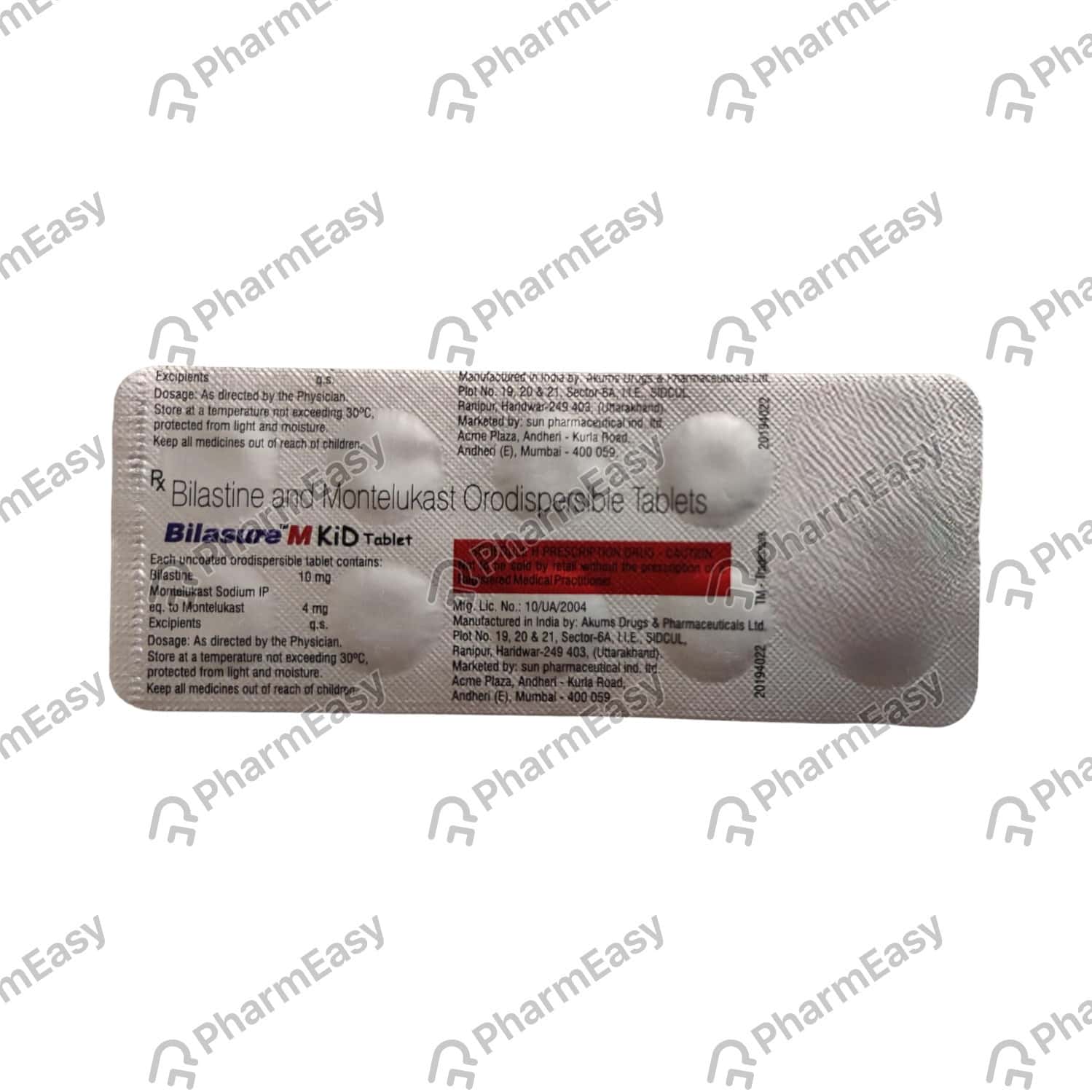 Bilasure M Kid Strip Of 10 Tablets: Uses, Side Effects, Price & Dosage ...