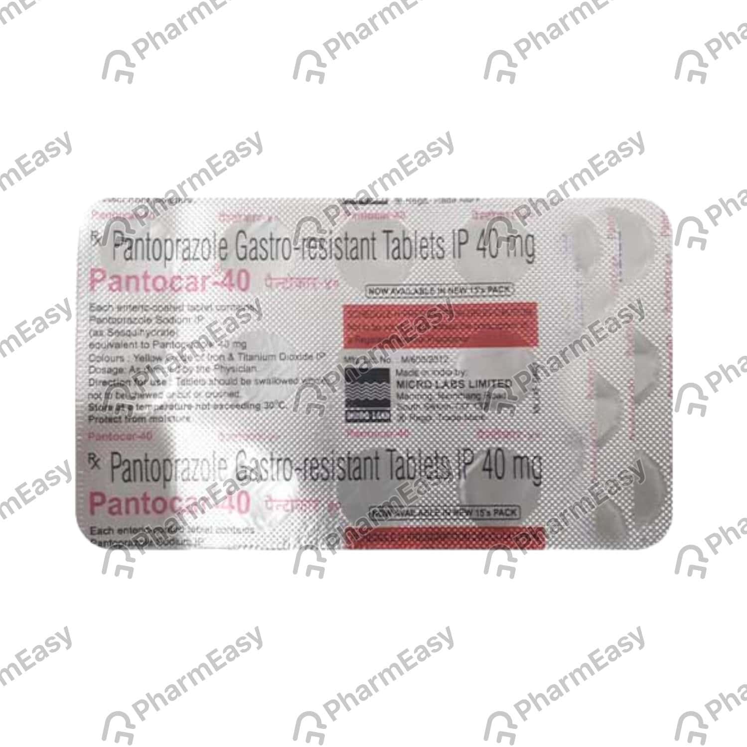 Pantocar 40 MG Tablet (15): Uses, Side Effects, Price & Dosage | PharmEasy