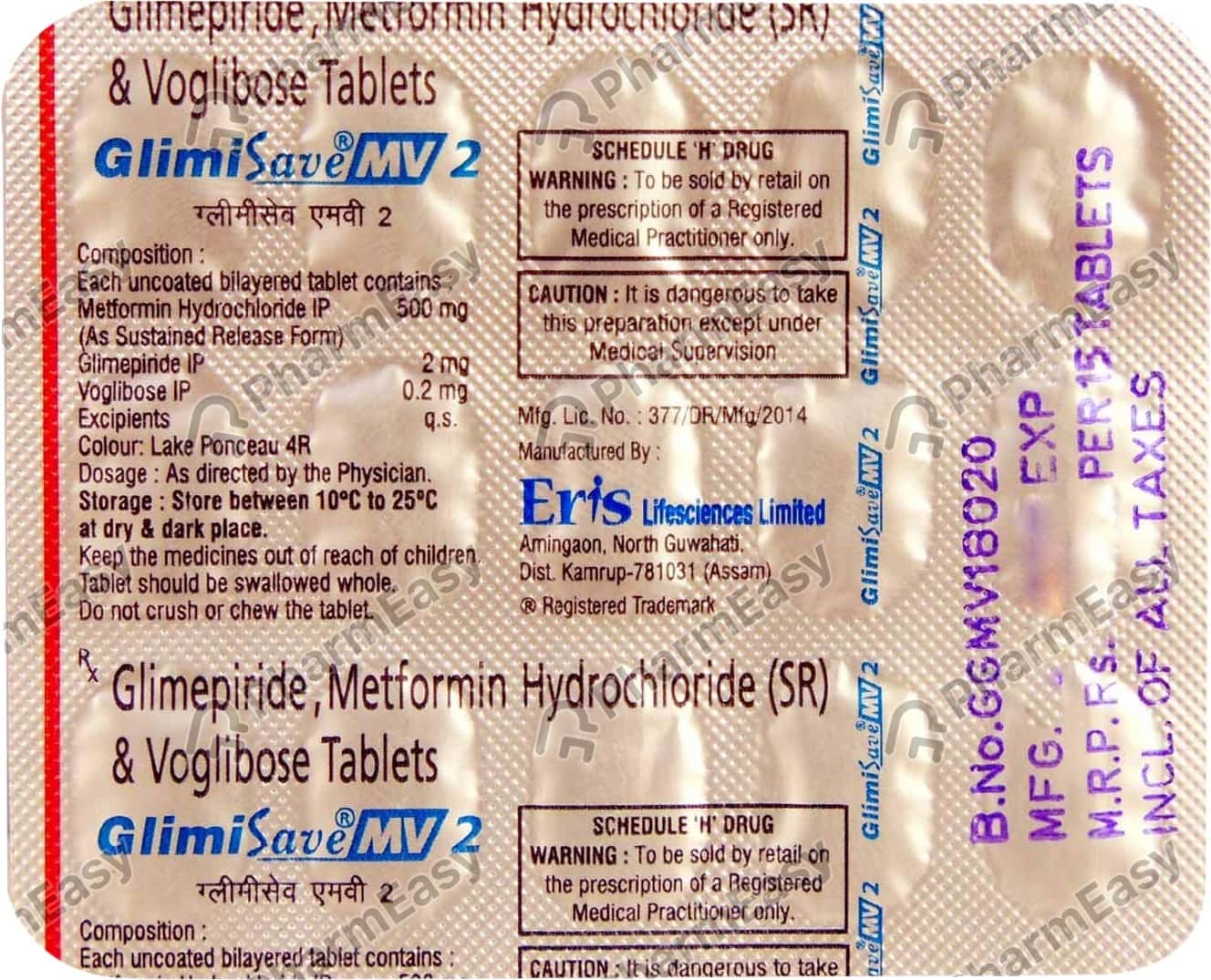 Buy Volix Trio Ds 2mg Strip Of 10 Tablets Online at Flat 15% OFF ...