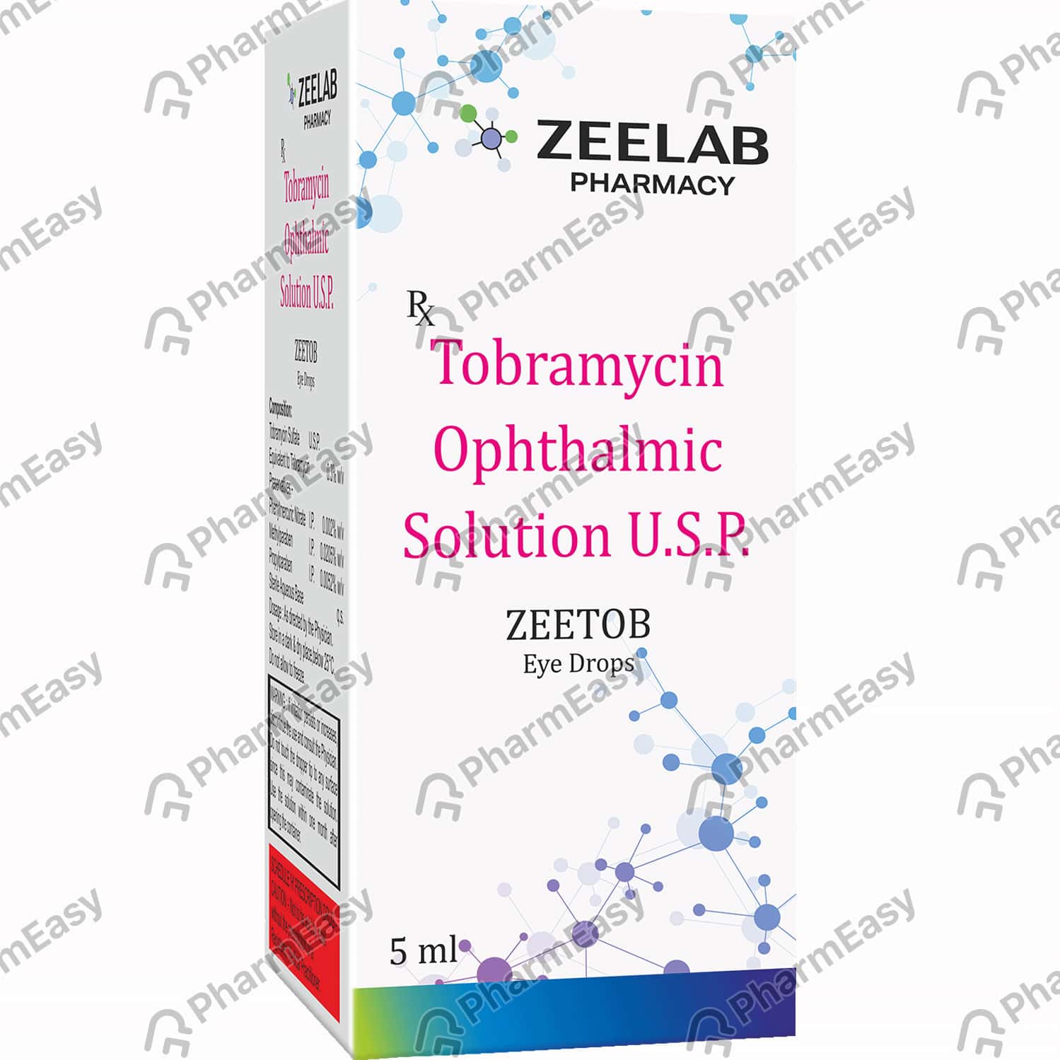Buy Zeetob 0.3 %W/V Eye Drop (5) Online at Flat 15% OFF | PharmEasy