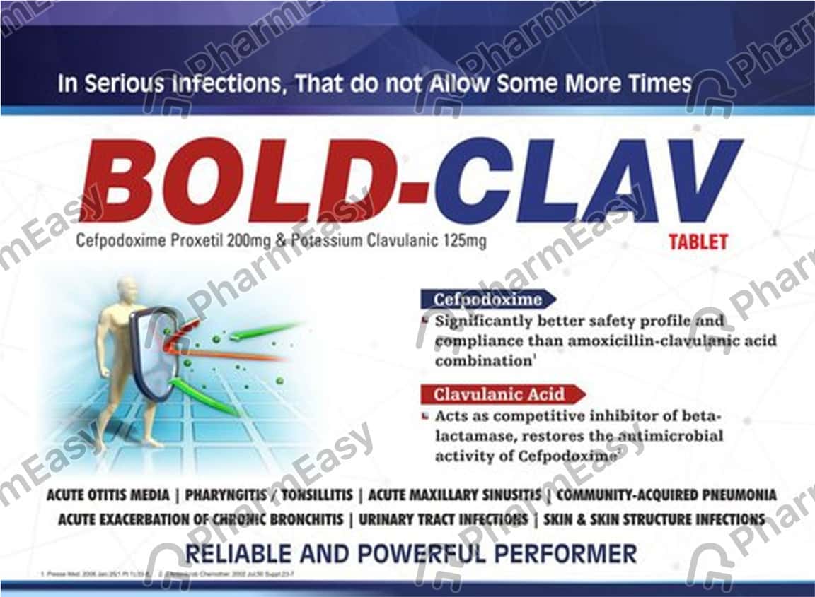 Bold Clav Strip Of 10 Tablets: Uses, Side Effects, Price & Dosage ...