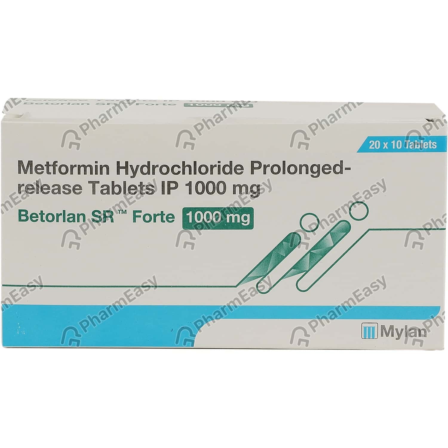 Betorlan Sr Forte 1000 MG Tablet (10): Uses, Side Effects, Price ...