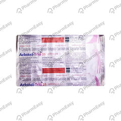 Arbitel Trio 25mg Strip Of 15 Tablets: Uses, Side Effects, Price ...