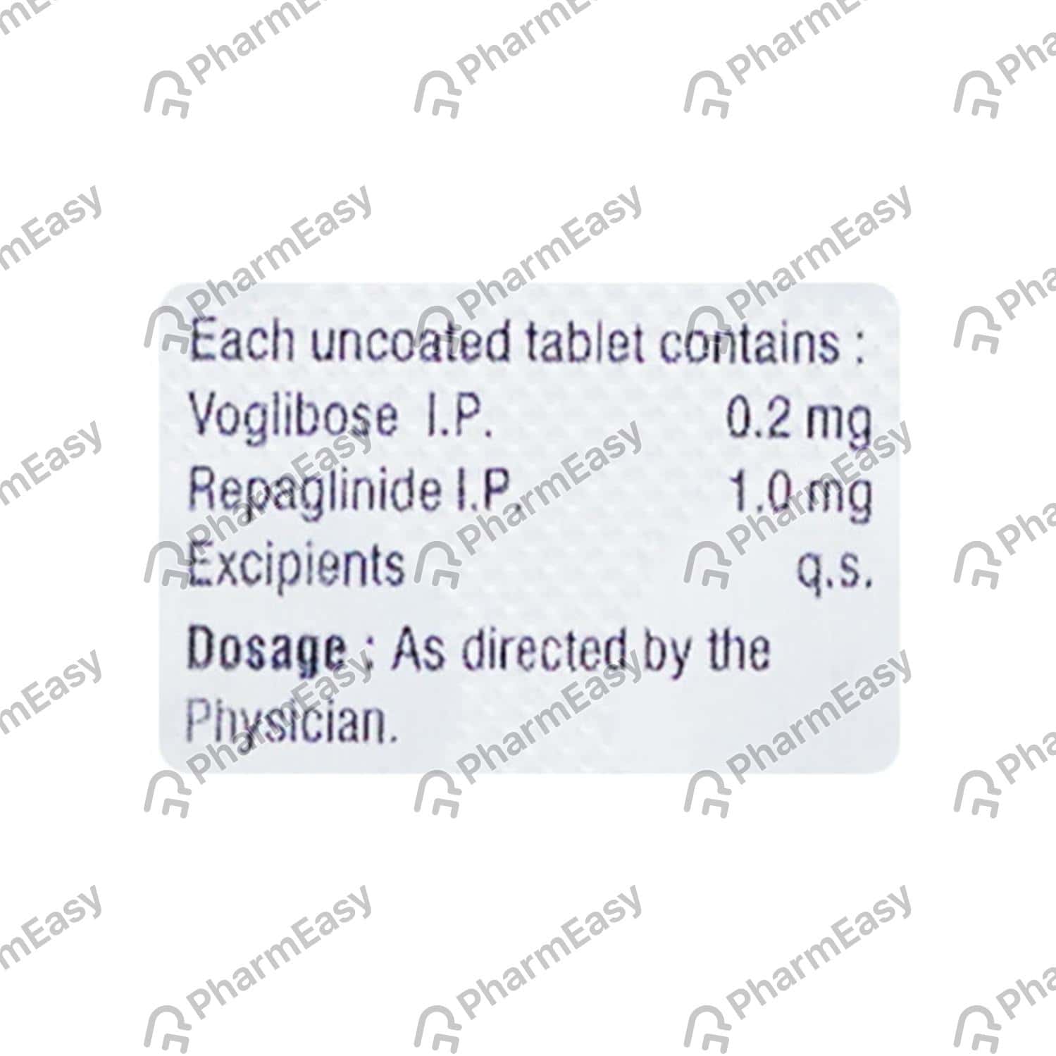 Vogli Rapid 0.2/1mg Strip Of 10 Tablets: Uses, Side Effects, Price ...