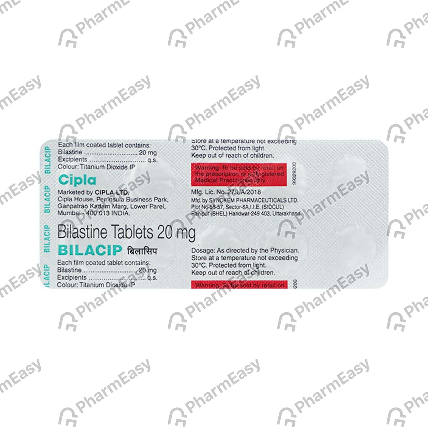 Bilacip 20 MG Tablet (10): Uses, Side Effects, Price & Dosage | PharmEasy