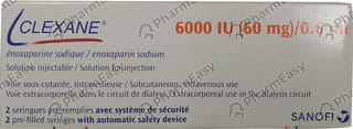 Clexane 60 MG/0.6ML Solution For Injection (0.6): Uses, Side Effects ...