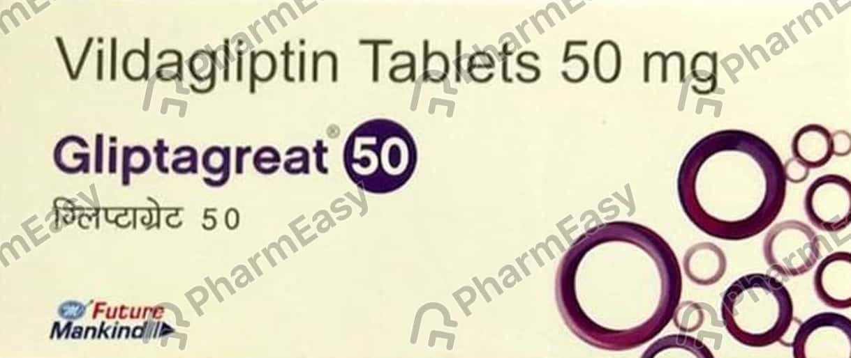 Gliptagreat 50 MG Tablet (10): Uses, Side Effects, Price & Dosage | PharmEasy