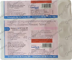 Sitaliptin 50mg M Forte Sr Strip Of 15 Tablets: Uses, Side Effects ...
