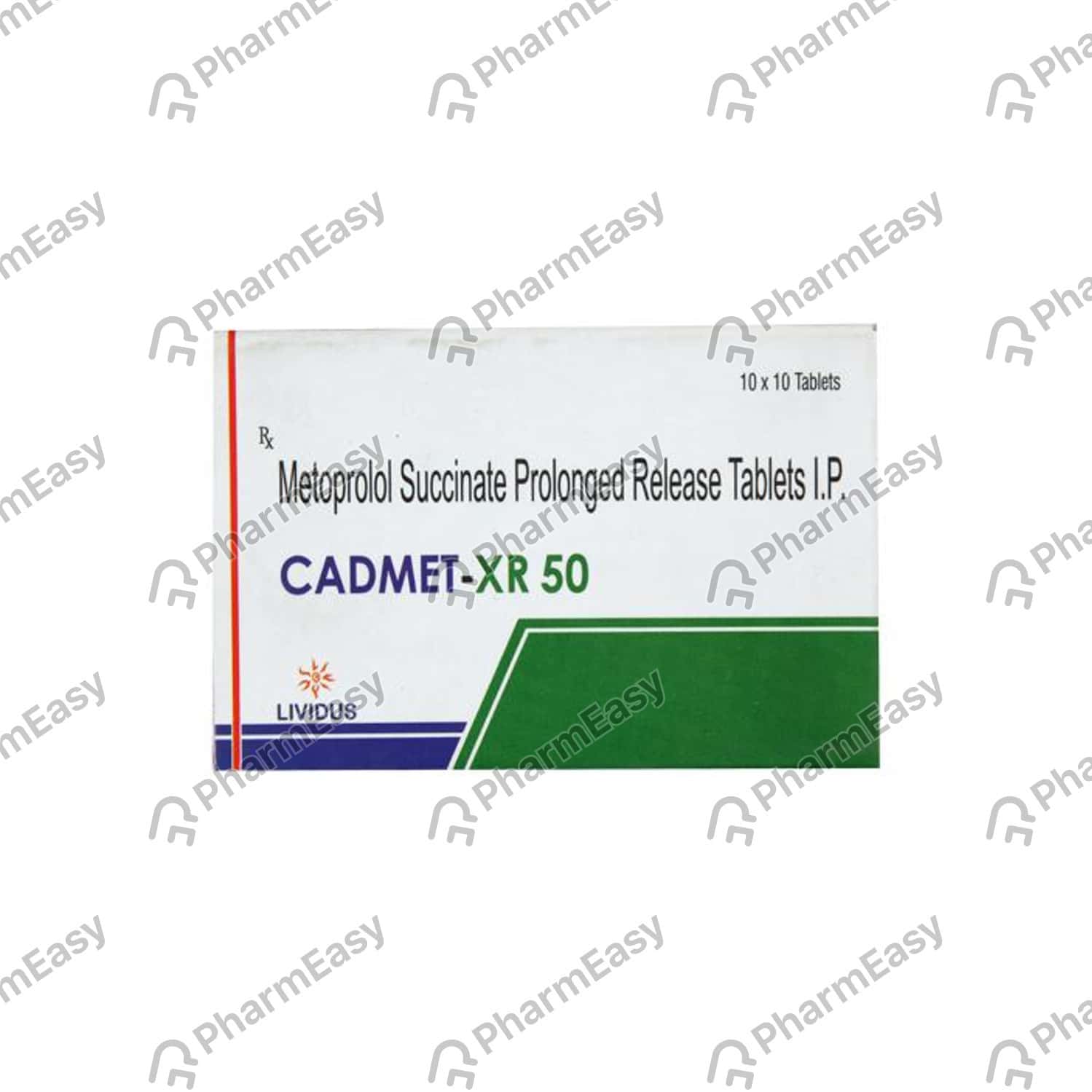 Cadmet Xr 50 MG Tablet (10): Uses, Side Effects, Price & Dosage | PharmEasy