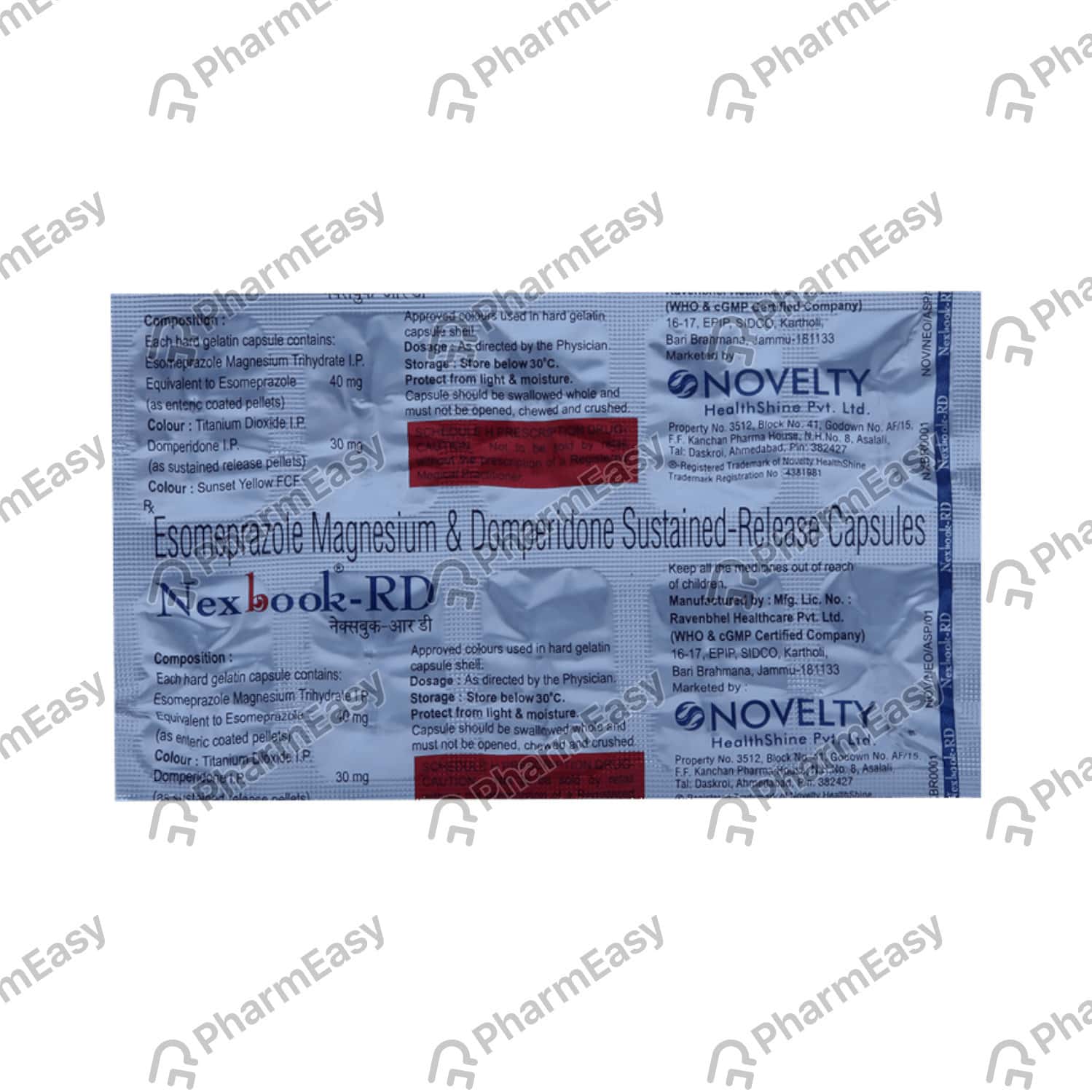 Nexbook Rd Strip Of 10 Capsules: Uses, Side Effects, Price & Dosage ...