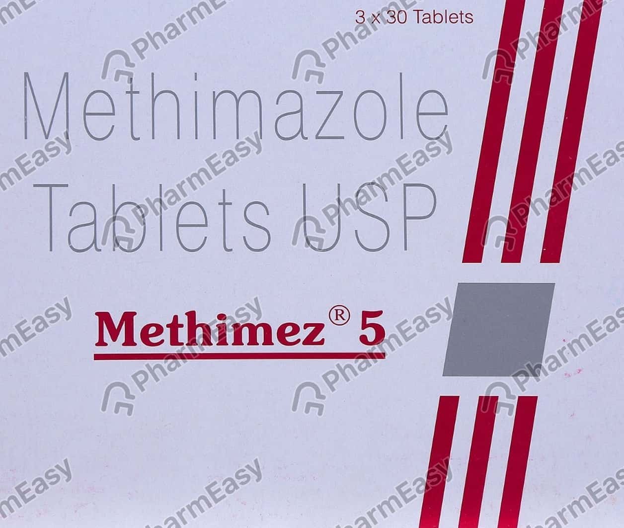 Buy Methimercazole 5 MG Tablet (30) Online at Flat 15% OFF | PharmEasy