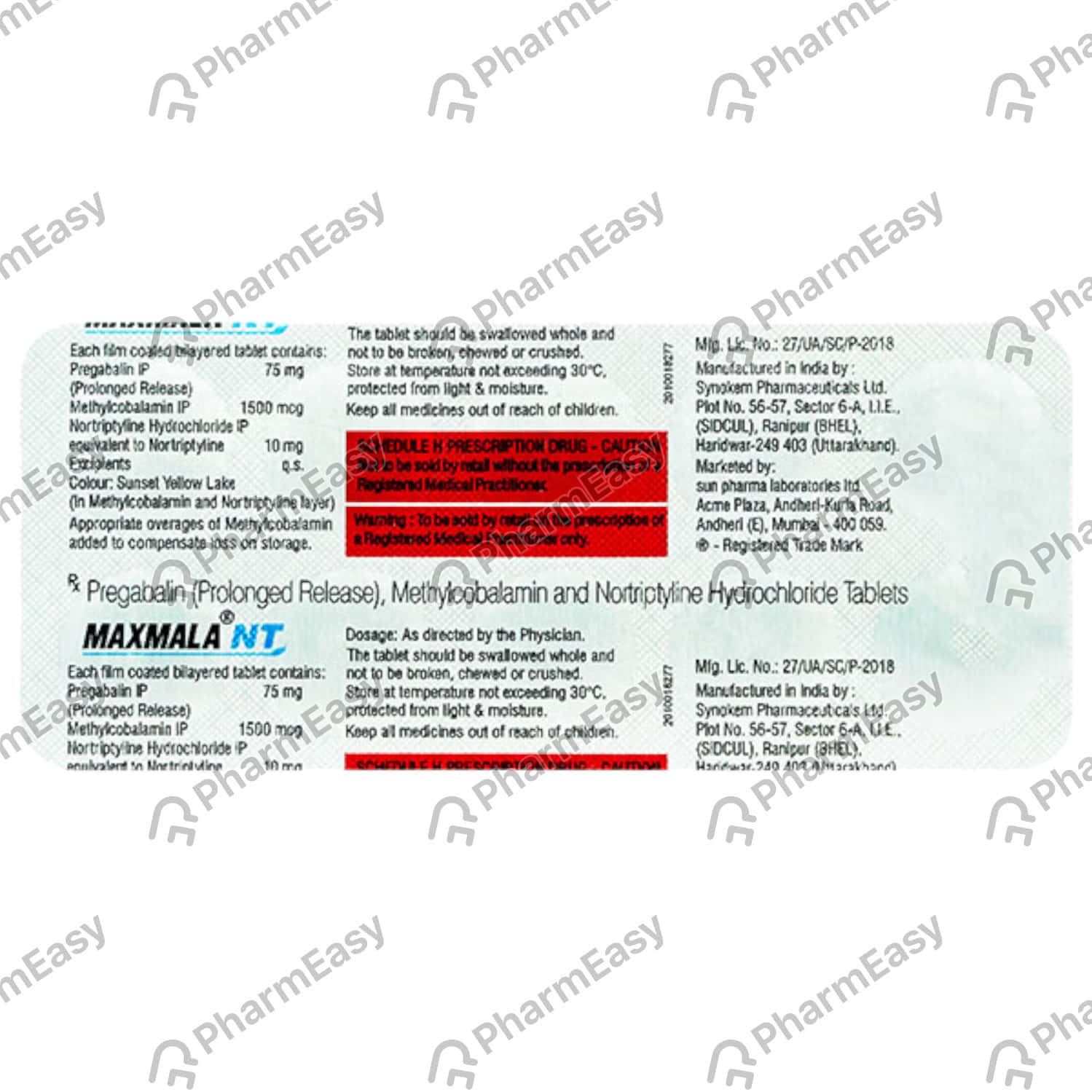 Maxmala Nt Strip Of 10 Tablets: Uses, Side Effects, Price & Dosage ...