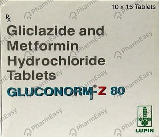 Gluconorm Z 80mg Tablet 15'S: Uses, Side Effects, Price, Dosage ...
