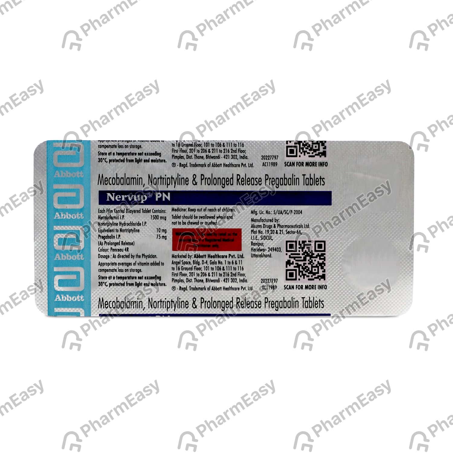 Buy Nervup Pn Strip Of 10 Tablets Online at Flat 15% OFF | PharmEasy