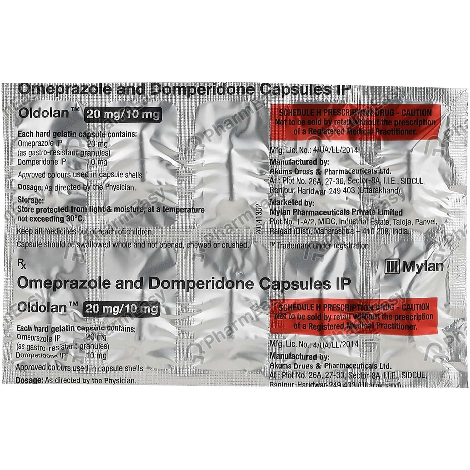 Oldolan Strip Of 10 Capsules: Uses, Side Effects, Price & Dosage ...