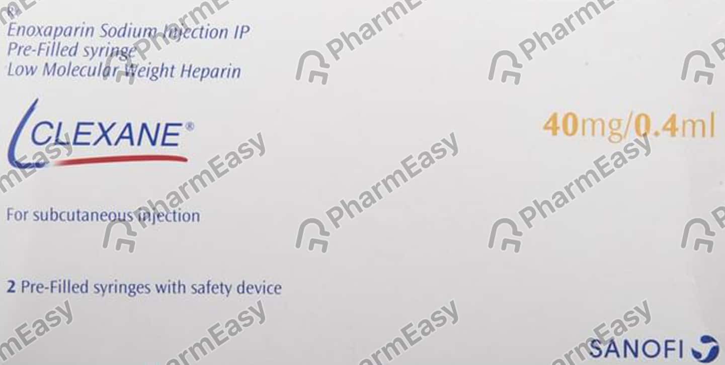 Clexane 40 MG/0.4ML Solution For Injection (0.8): Uses, Side Effects ...