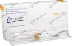 Clexane 40 MG Solution For Injection (0.8): Uses, Side Effects, Price ...