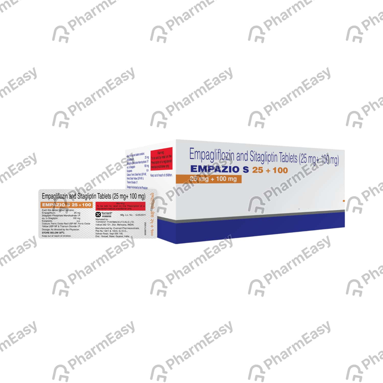 Empazio S 25/100mg Strip Of 10 Tablets: Uses, Side Effects, Price ...