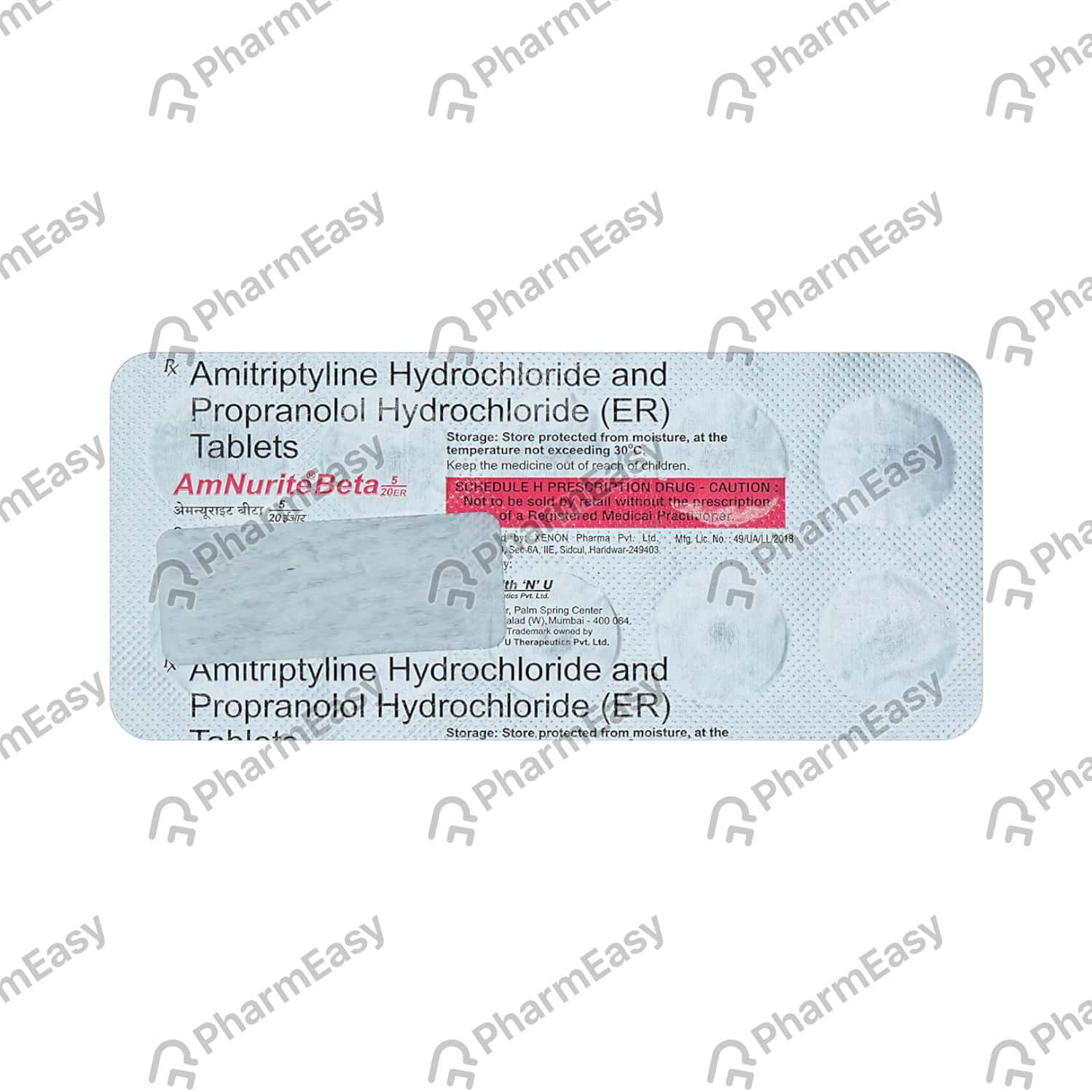 Buy Amnurite Beta 5/20mg Er Strip Of 10 Tablets Online at Flat 15% OFF ...