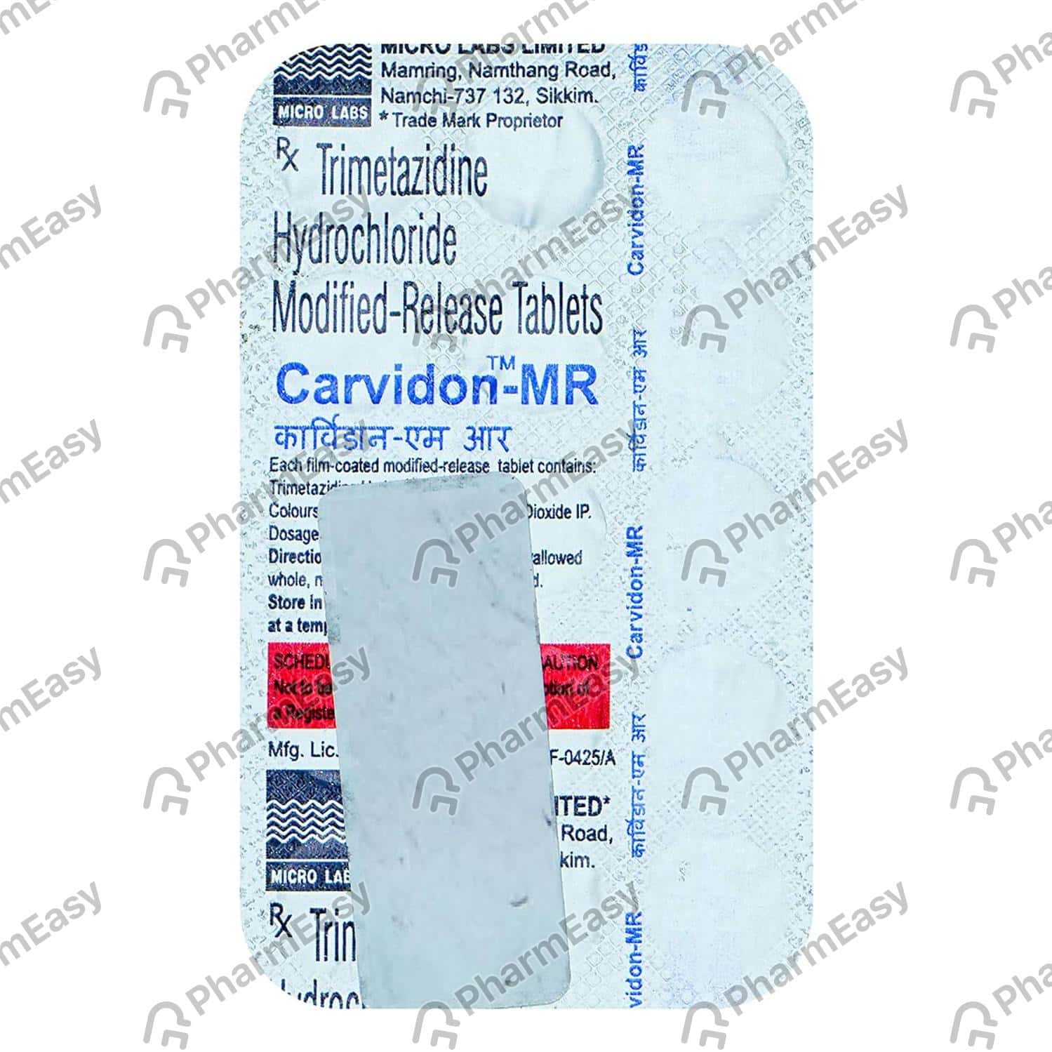 Carvidon Mr 35 MG Tablet (15): Uses, Side Effects, Price & Dosage ...