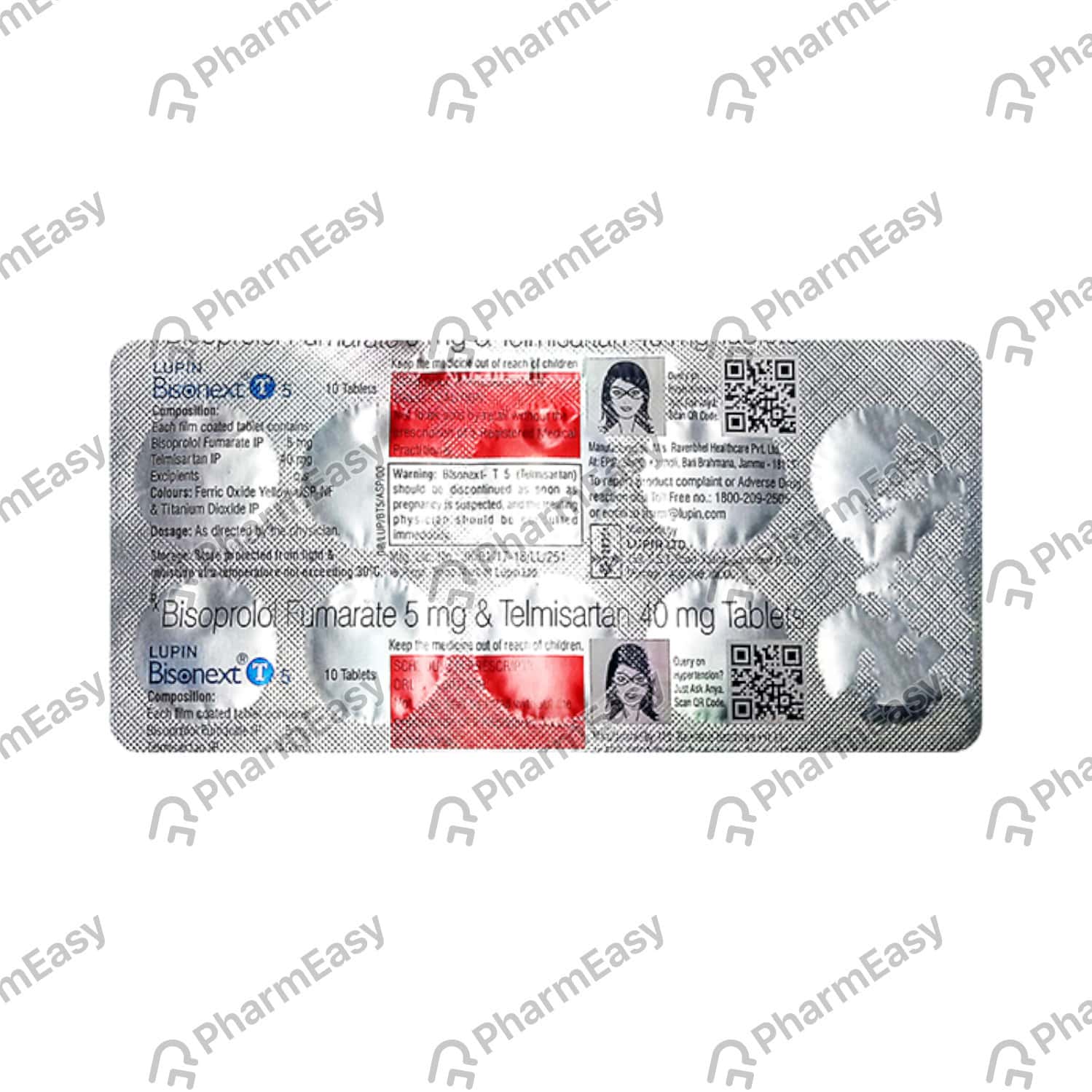 Bisonext T 5mg Strip Of 10 Tablets: Uses, Side Effects, Price & Dosage ...